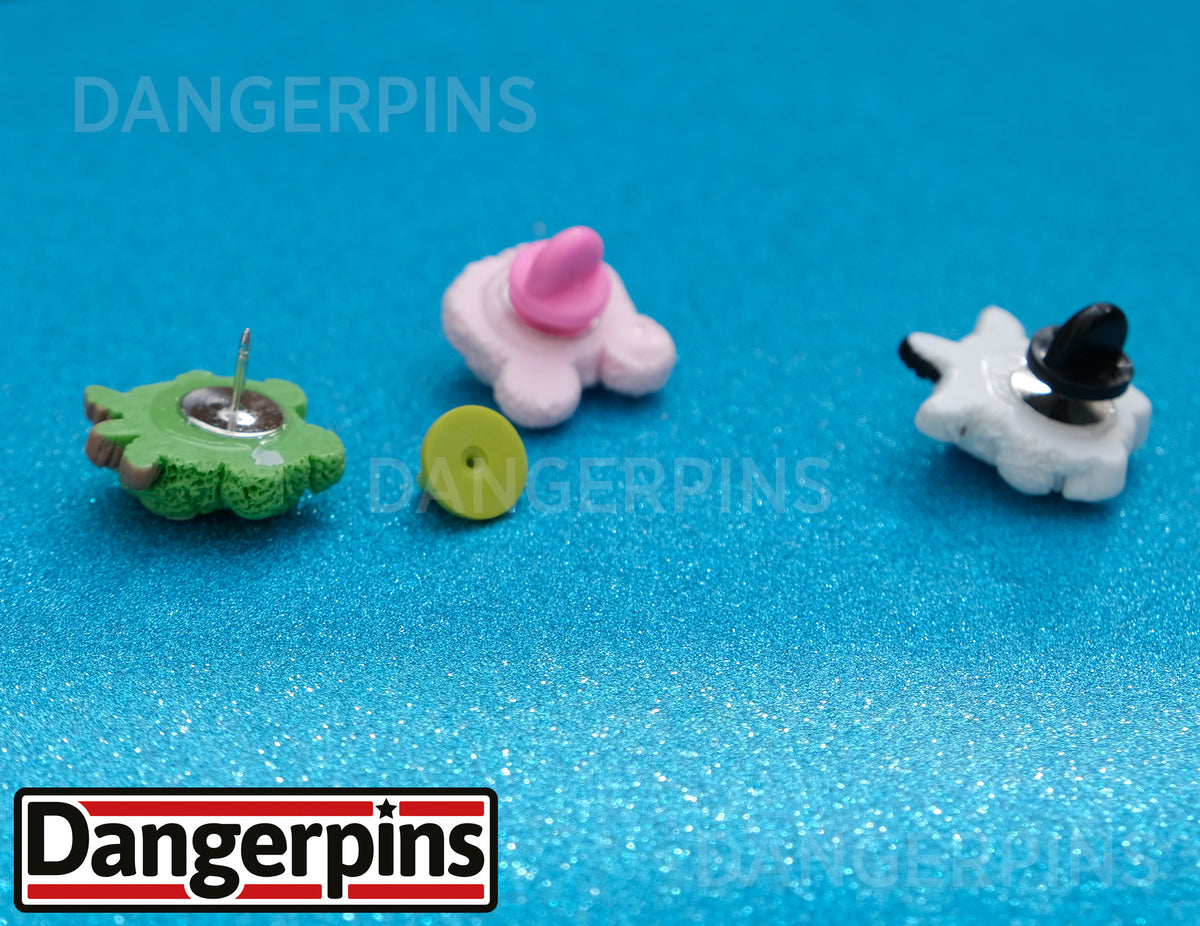 Very scary Chonky Monsters resin pin set – Dangerpins